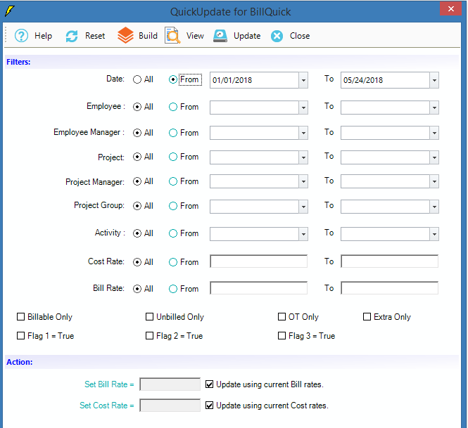 Batch changing fee schedules and rates in BillQuick – BQE Knowledgebase