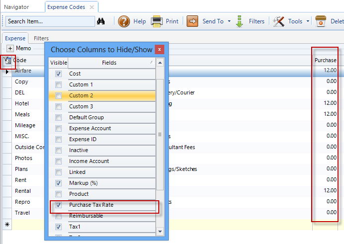 Entering expenses and taxes separately in BillQuick – BQE Knowledgebase