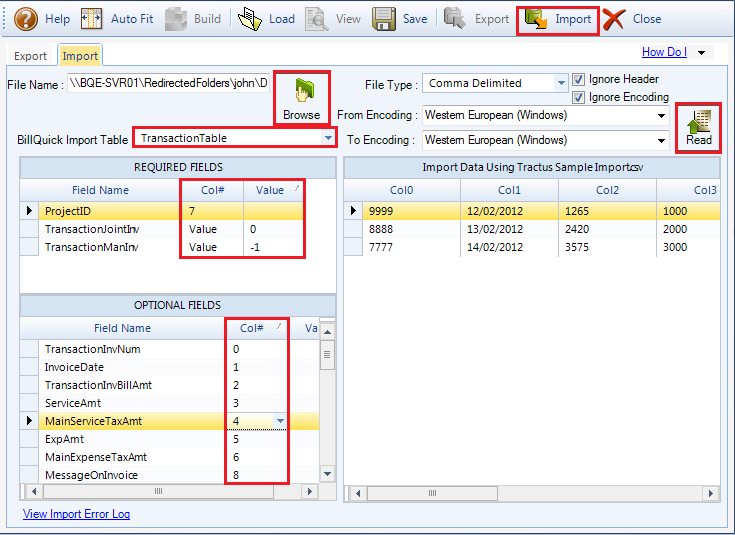 How do I import invoices into BillQuick? – BQE Knowledgebase