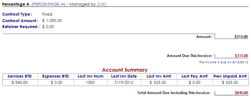 Account summary is not on invoices – BQE Knowledgebase