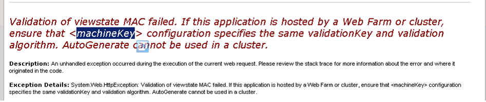 Server Error Validation Of Viewstate Mac Failed Bqe Knowledgebase