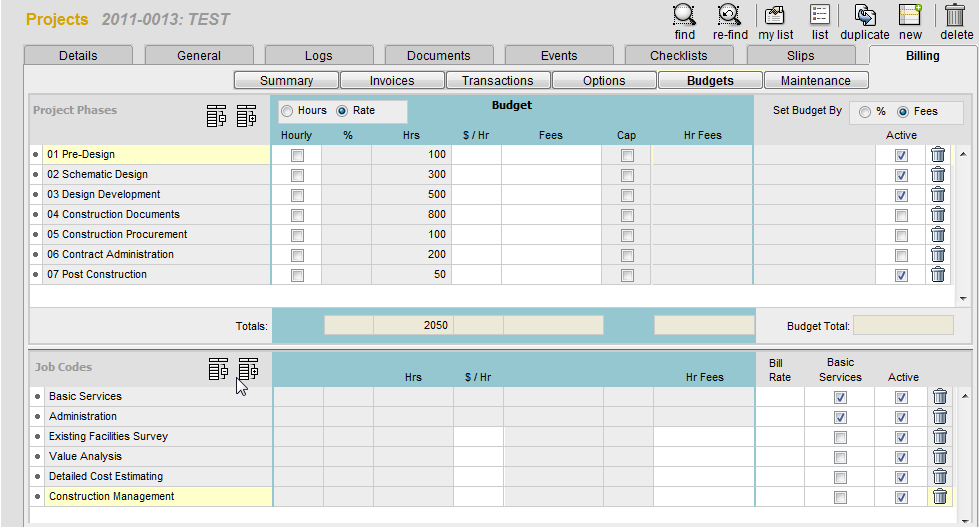 How Do I Create Project Budgets In ArchiOffice BQE Knowledgebase