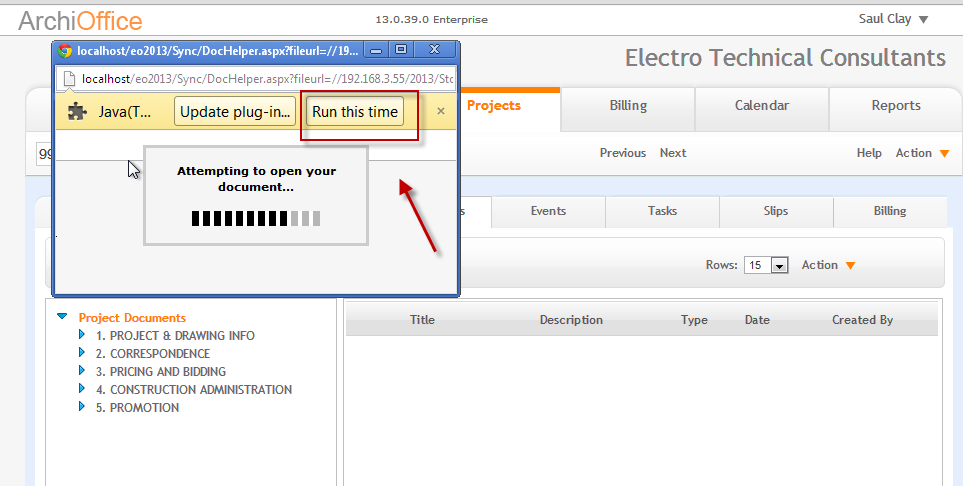 Opening documents in ArchiOffice – BQE Knowledgebase