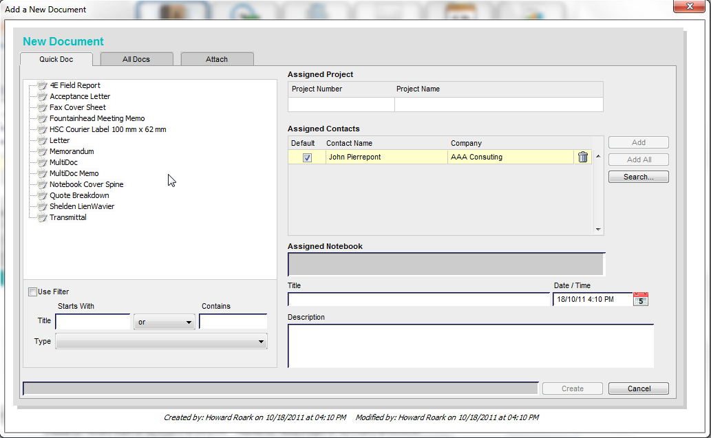 How do I create documents in ArchiOffice? – BQE Knowledgebase