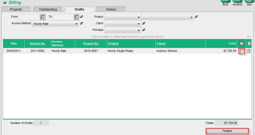 How do I do batch billing in ArchiOffice? – BQE Knowledgebase