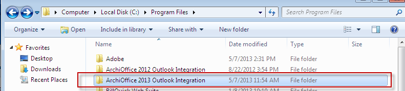 ArchiOffice-Outlook sync tool permission settings – BQE Knowledgebase