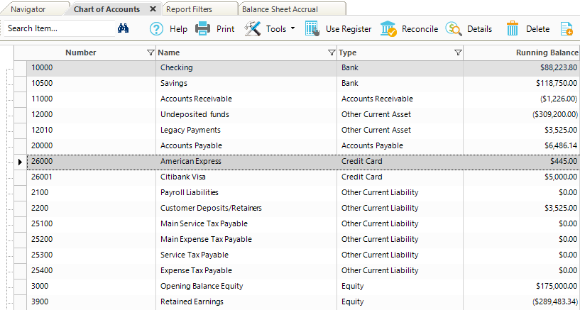 Ending balances do not match as of last year – BQE Knowledgebase